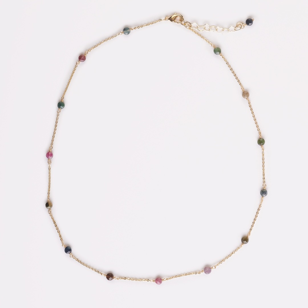 Collar Turmalina Gold Bañado en Oro - Martín Joyería